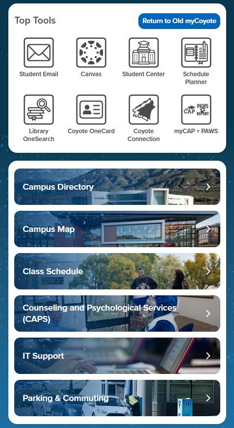myCoyote Student Profile Guide | Information Technology Services | CSUSB